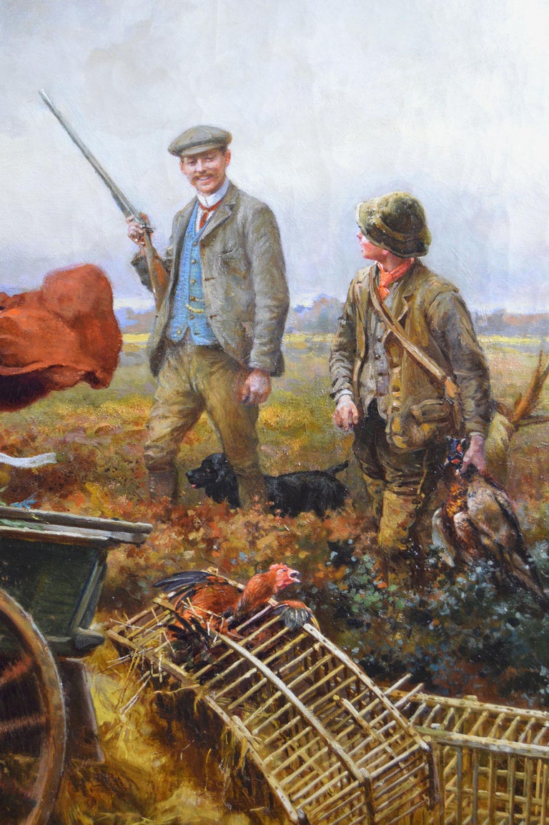 Alfred William Strutt – Großformatiges Genre-/sportliches Ölgemälde ...