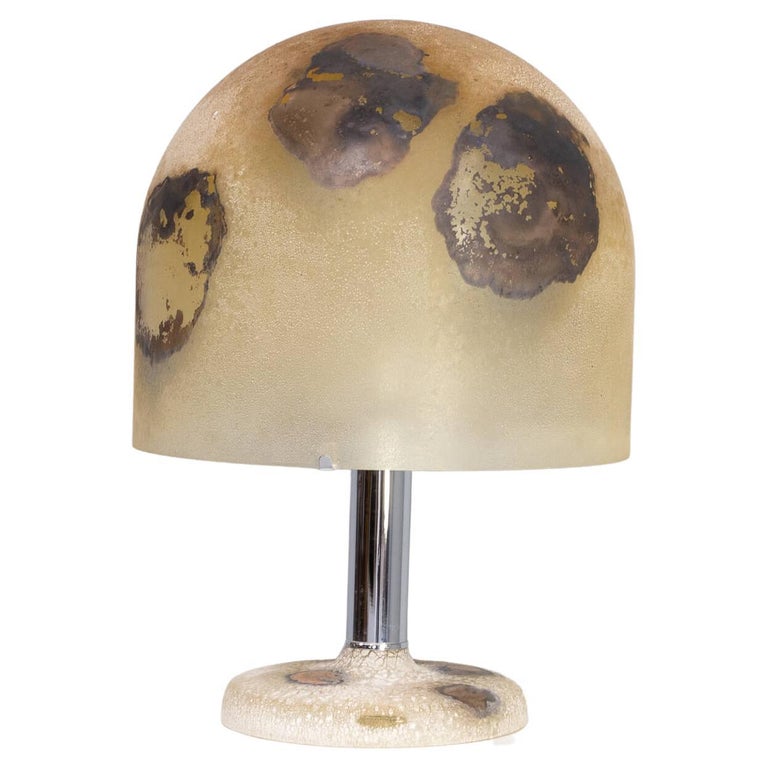 Alfredo Barbini Scavo Glass Medusa Table Lamp For Sale at 1stDibs