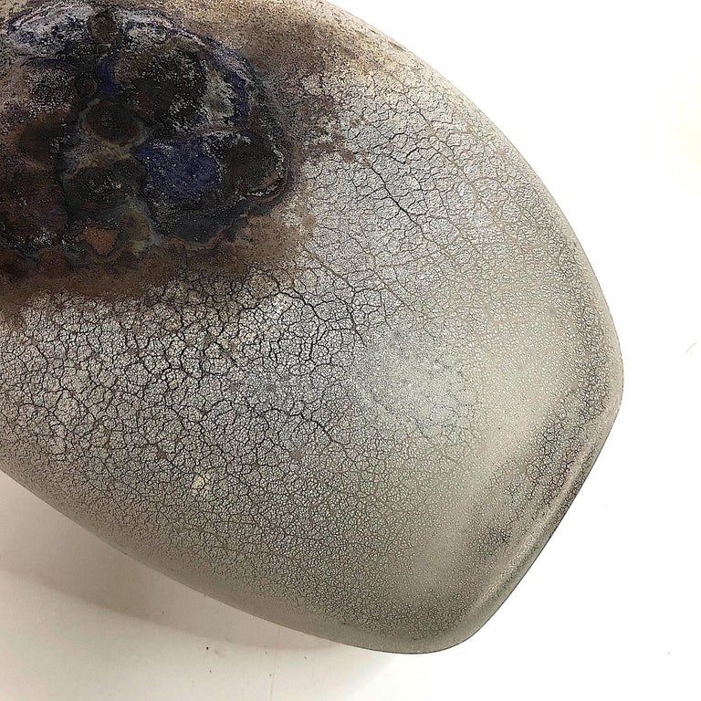 Alfredo Barbini, Scavo Vase, Murano Pauly, Extra Large For Sale at 1stDibs