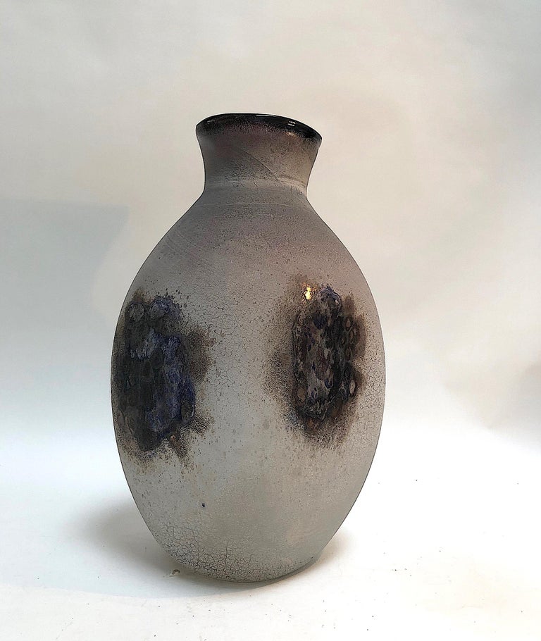Alfredo Barbini, Scavo Vase, Murano Pauly, Extra Large For Sale at 1stDibs