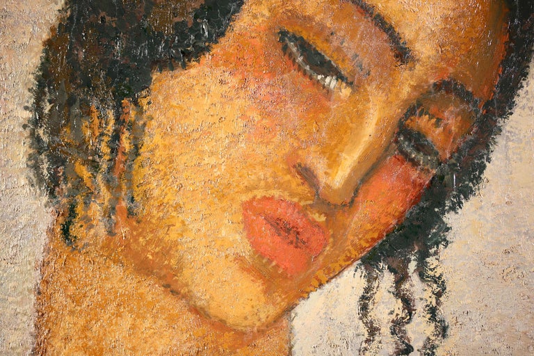 Alfredo Guttero - Portrait of a Young Woman - Modernist Female Portrait ...