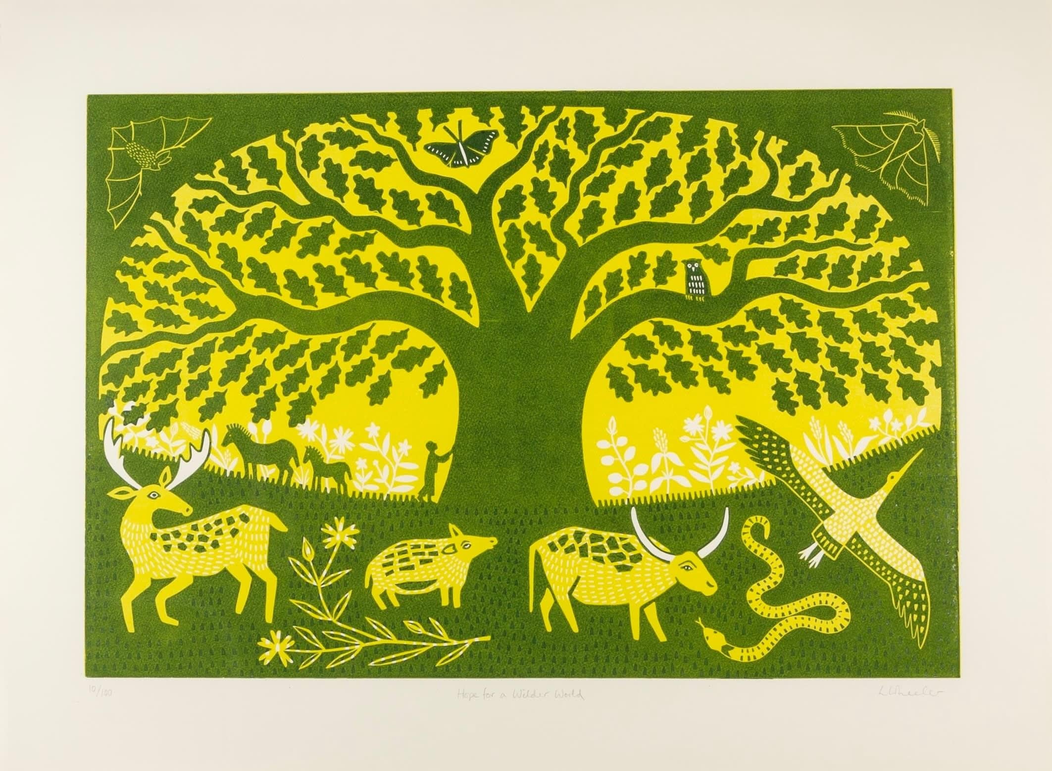 Ali Alışır - Hope for a Wilder World, Woodcut Prints by Lizzie Wheeler ...