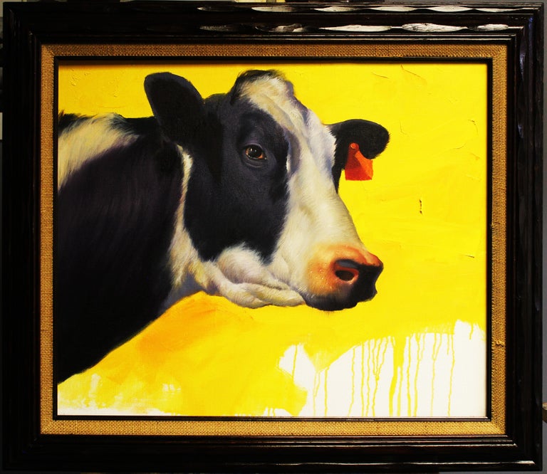 Ali Ghassan - "Mucca", Oil Painting For Sale at 1stDibs