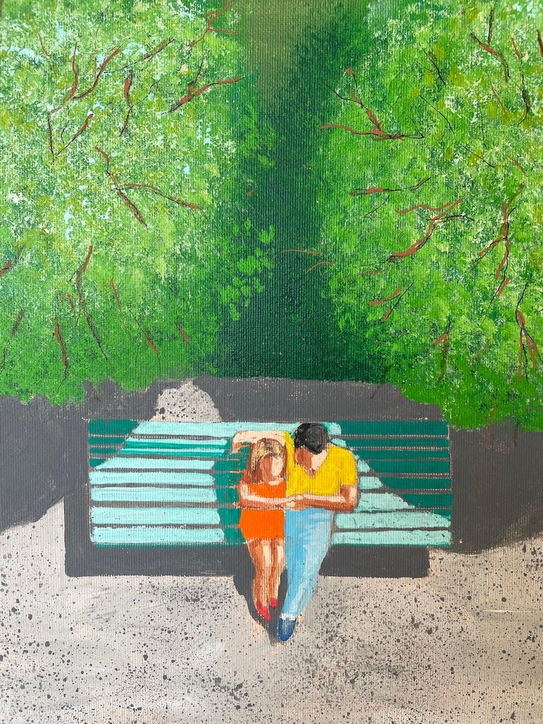 Ali Mourabet - Park Life, Ali Mourabet, Contemporary painting, Aerial ...
