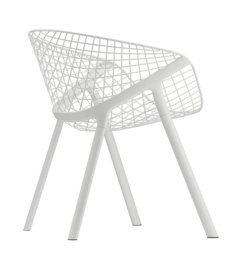 Alias 040 Kobi Chair in White Lacquered Aluminum Frame by Patrick ...