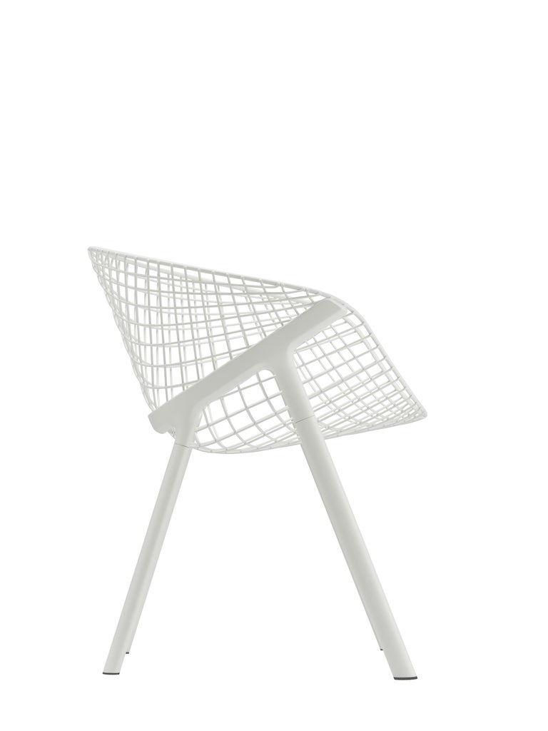 Alias 040 Kobi Chair in White Lacquered Aluminum Frame by Patrick ...