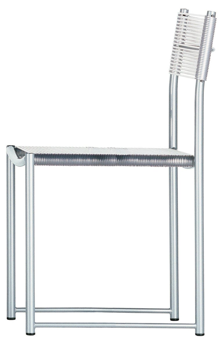 Alias 101 Spaghetti Chair with Clear PVC Seat and Chromed Steel Frame ...