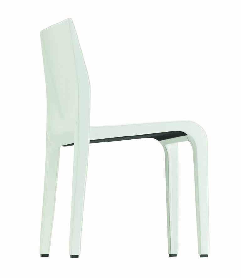 Alias 301 Laleggera Chair in Full White Leather by Riccardo Blumer For ...