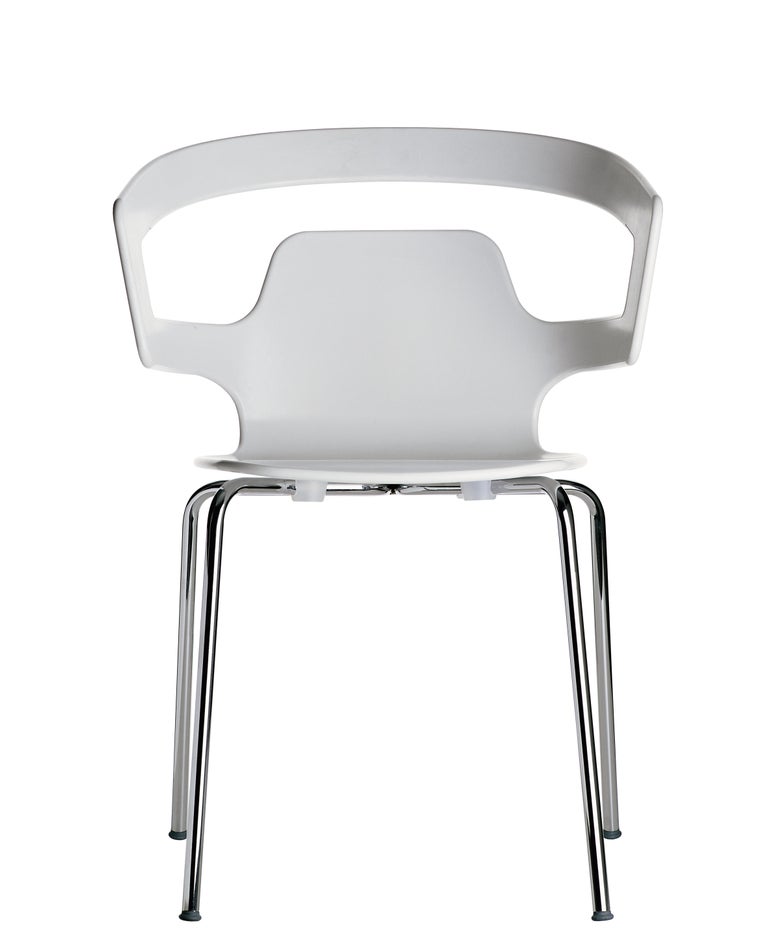 Alias 500 Segesta Chair in White Seat and Chromed Steel Frame by ...