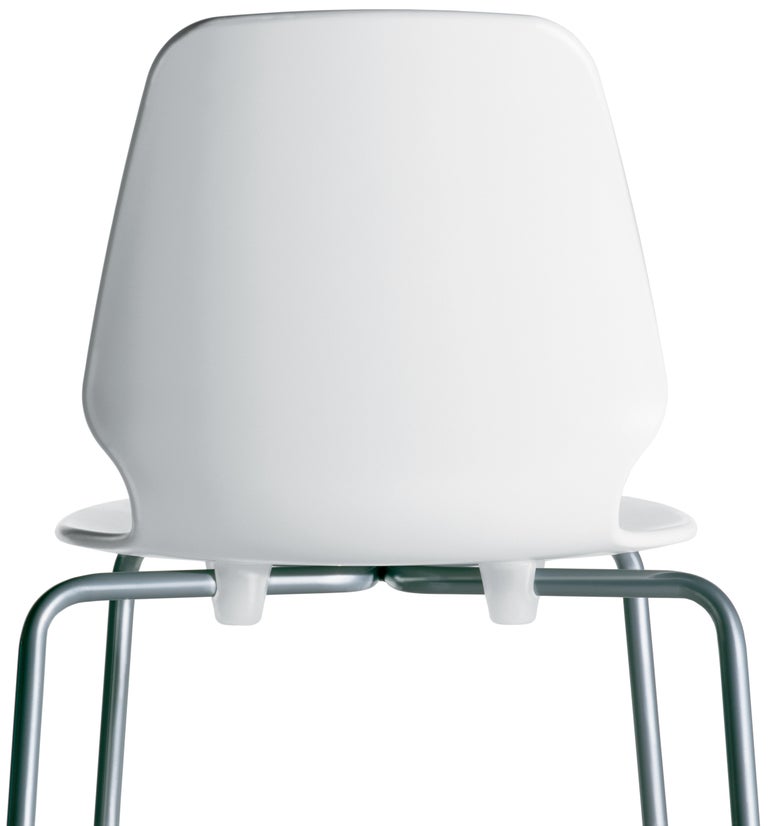 Alias 538 Selinunte Studio Chair in White Seat and Light Grey Steel ...