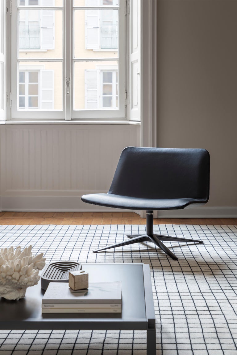 Alias 809 Slim Lounge Low Chair with Brown Seat and Sand Lacquered ...