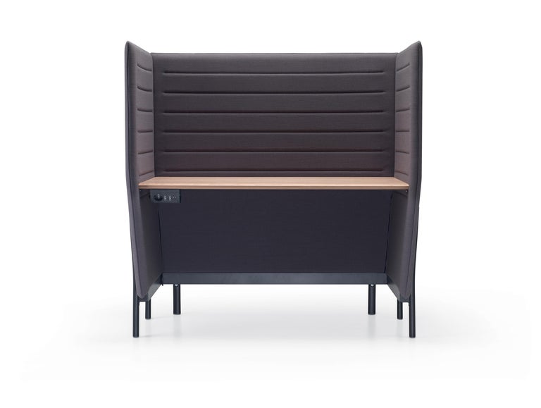 Alias 885 Large Eleven High Desk in Natural Oak and Black Lacquered ...