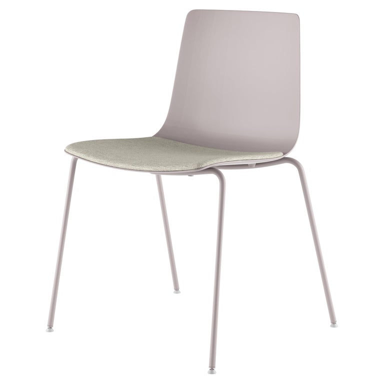 Alias 89C Slim Chair 4 Soft Small Pad in Sand with Lacquered Steel ...