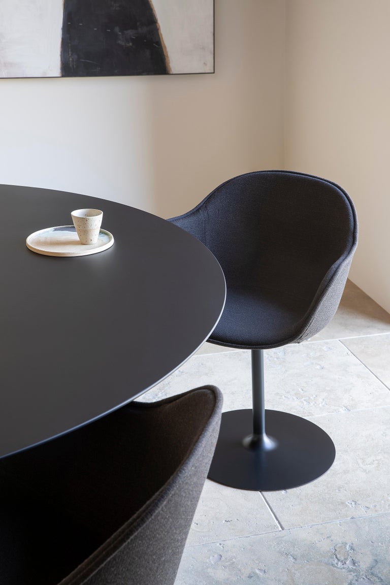 Alias Large 08C Manzù Turn Table in Carrara Marble Top and White ...