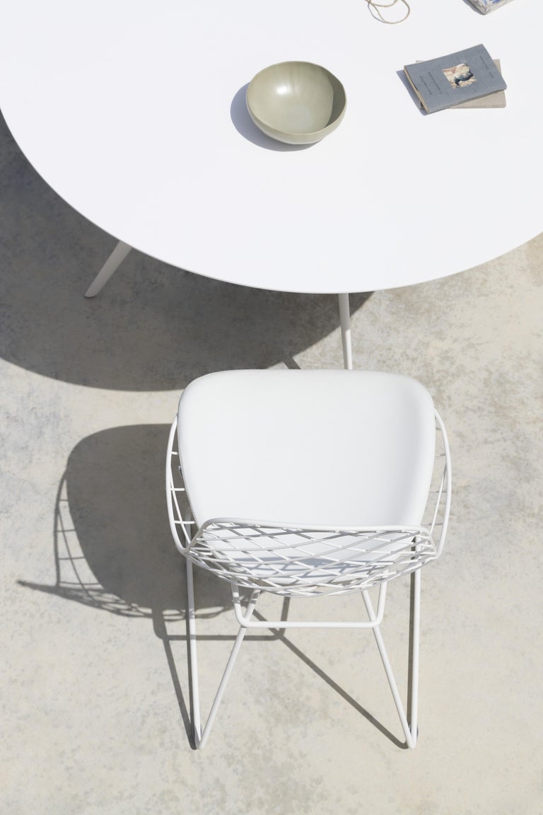 Alias N01 Kobi Sledge Outdoor Chair in Leather Seat with White ...