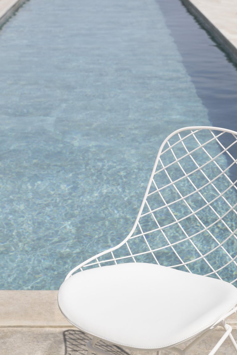 Alias N01 Kobi Sledge Outdoor Chair in Leather Seat with White ...