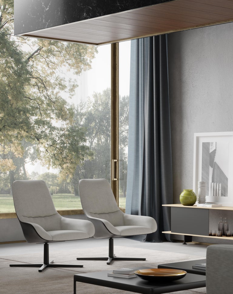 Alias R01 Violon Soft Lounge Chair and Pouf By Paolo Rizzatto For Sale ...