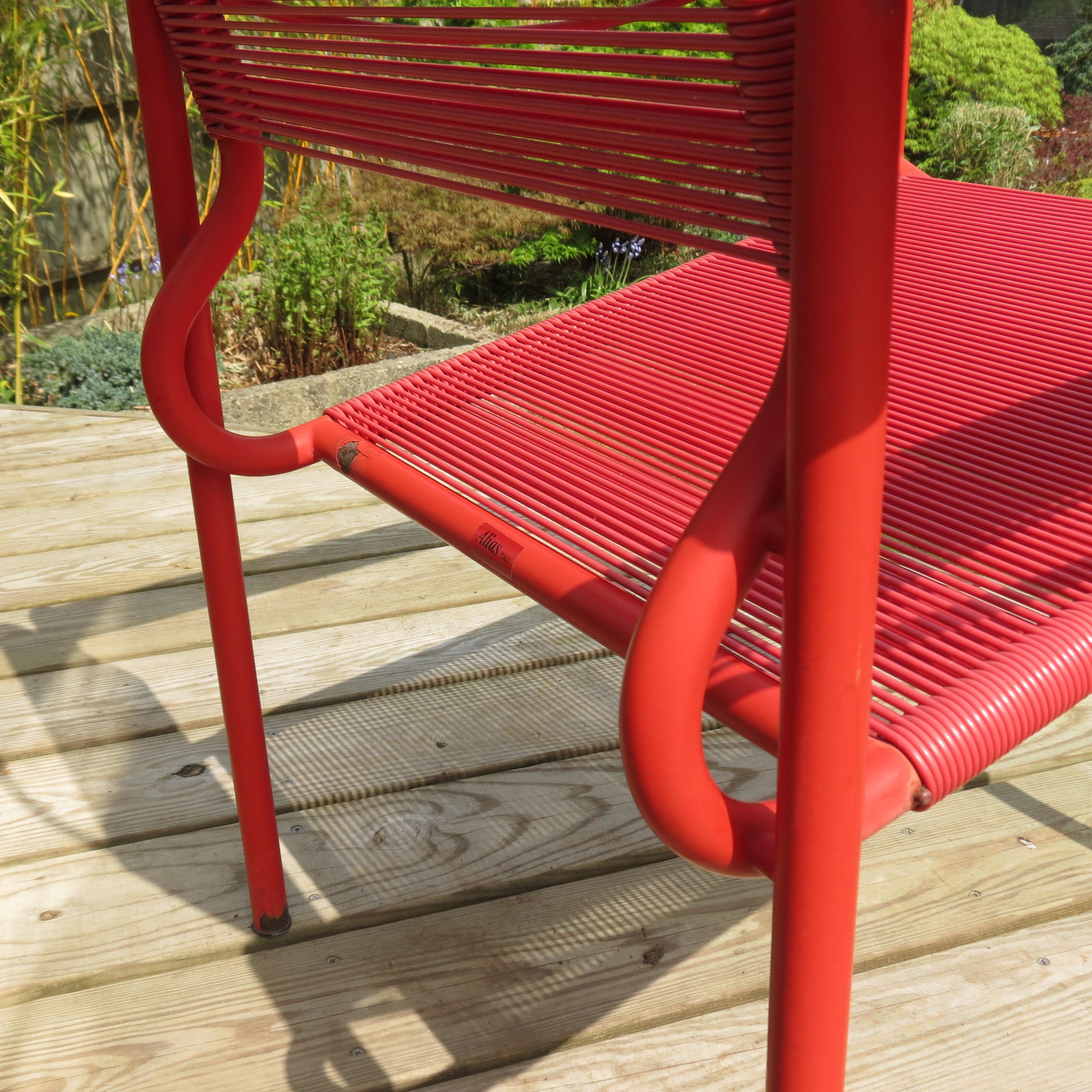Alias Spaghetti Chair by Giandomenico Belotti Italy 1980s in Red at ...