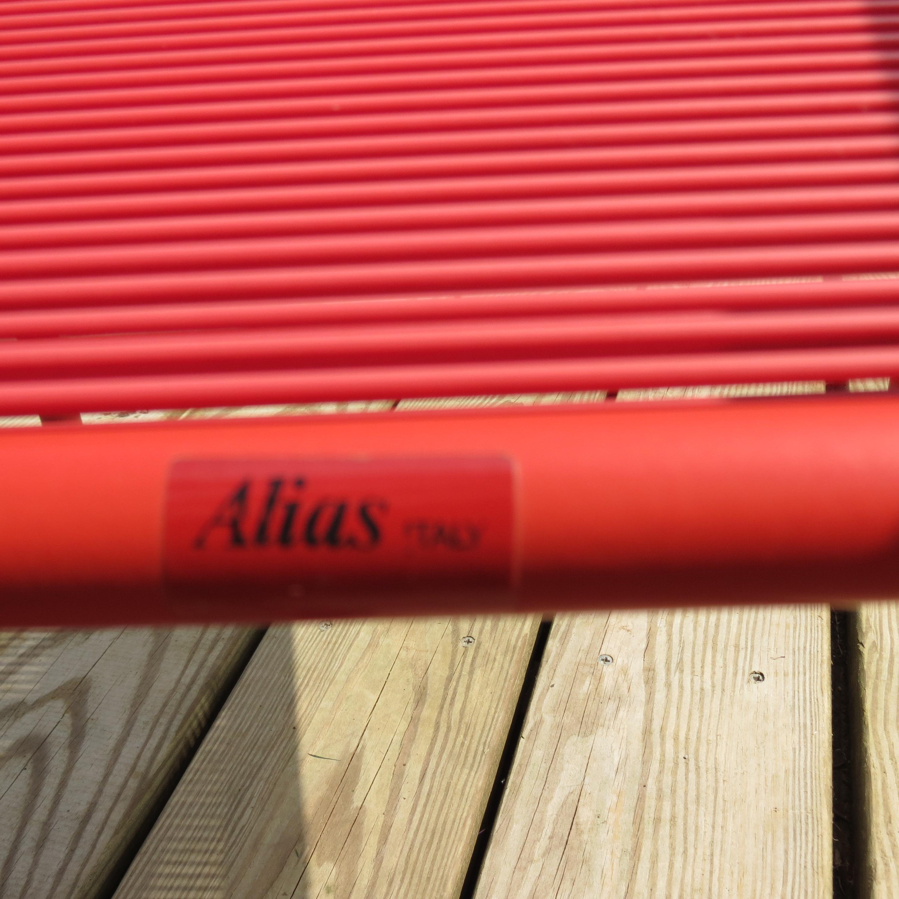 Alias Spaghetti Chair by Giandomenico Belotti Italy 1980s in Red at ...