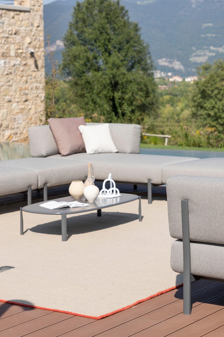 Alias T10_O Ten Outdoor Table 120x60 in Grey Ceramic Top with Lacquered ...