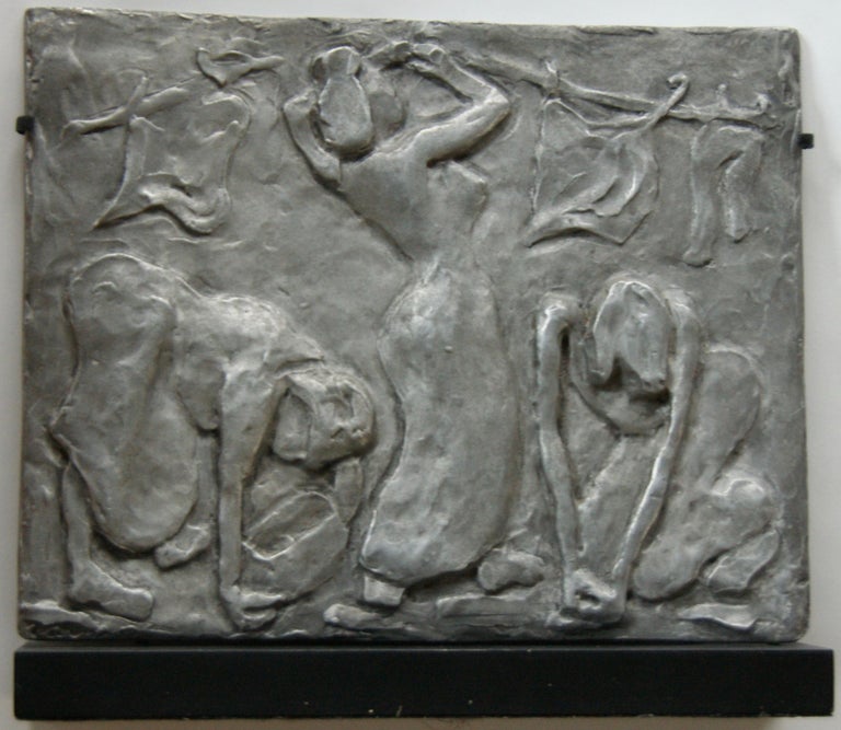 Alice Carr de Creeft - "Washing Women" Cast Aluminium Plaque Sculpture ...