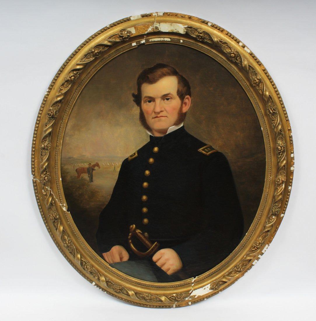 Alice Davis - Antique American School Realist Portrait Civil War Ere ...
