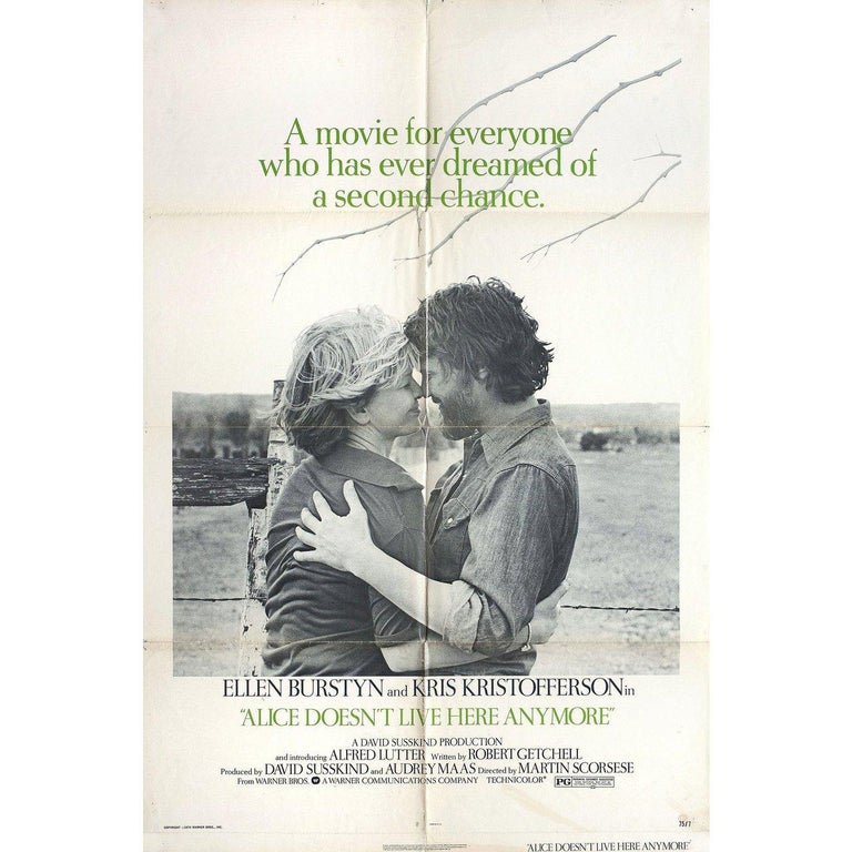 Alice Doesn't Live Here Anymore 1975 U.S. One Sheet Film Poster at 1stDibs