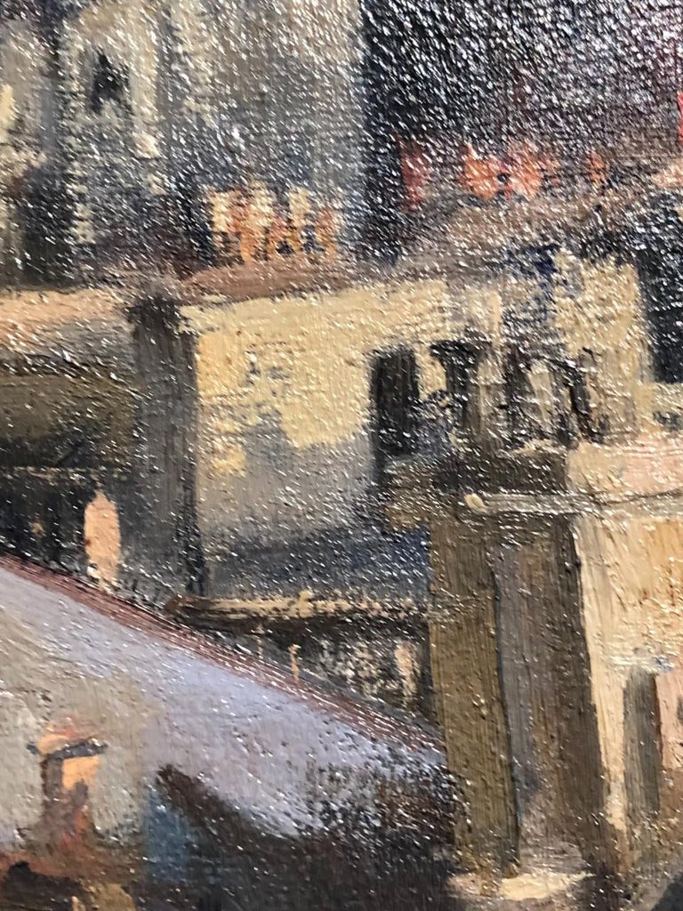 Alice Headley Neave - Back Gardens Original Oil Painting 20th Century ...