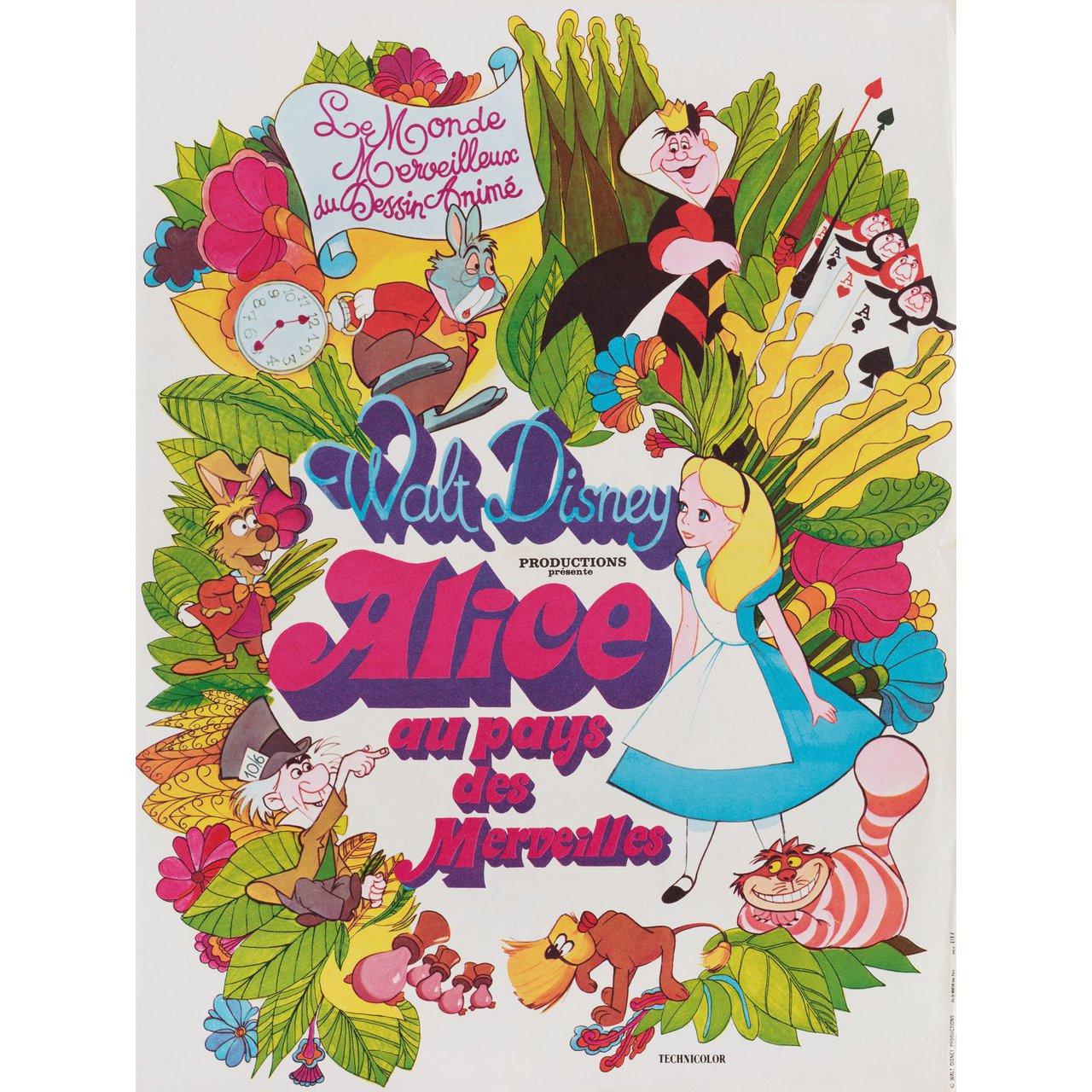 Alice in Wonderland R1970s French Petite Film Poster For Sale at ...