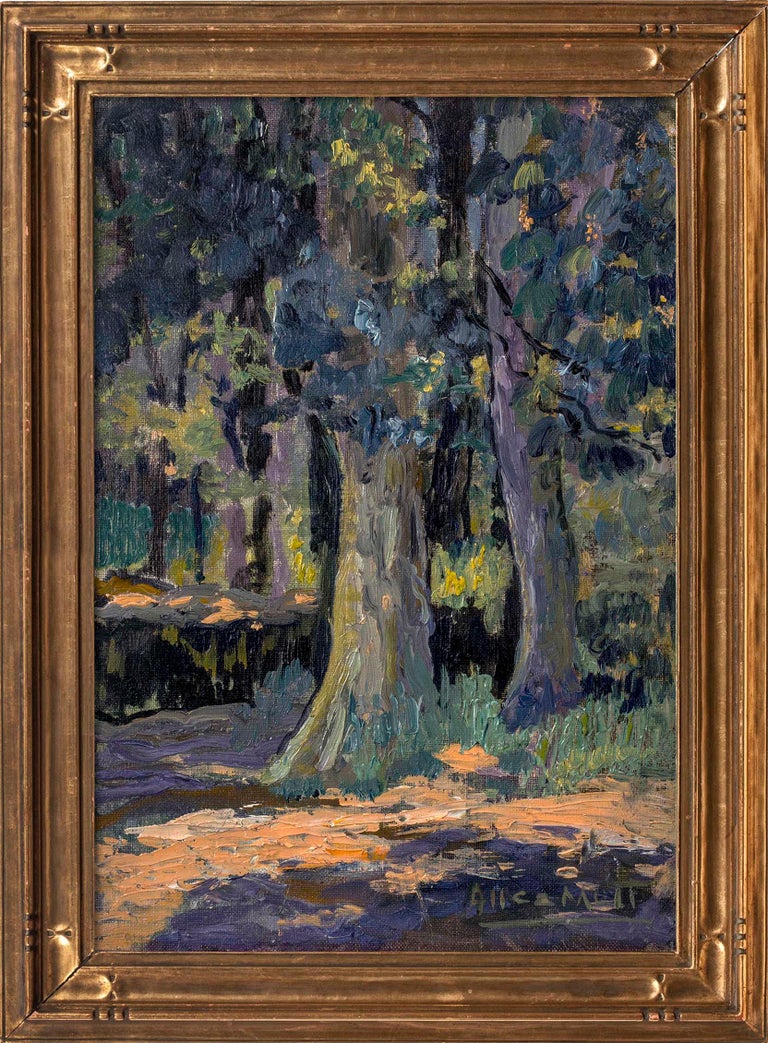 Alice Lolita Muth - Cypress Trees, 20th Century Landscape by Alice ...