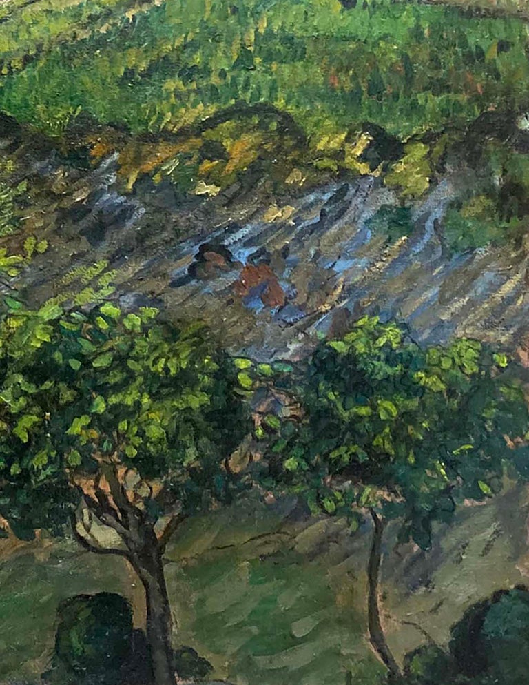 Alice Lolita Muth - Hilly Landscape with Grove by Alice Lolita Muth ...