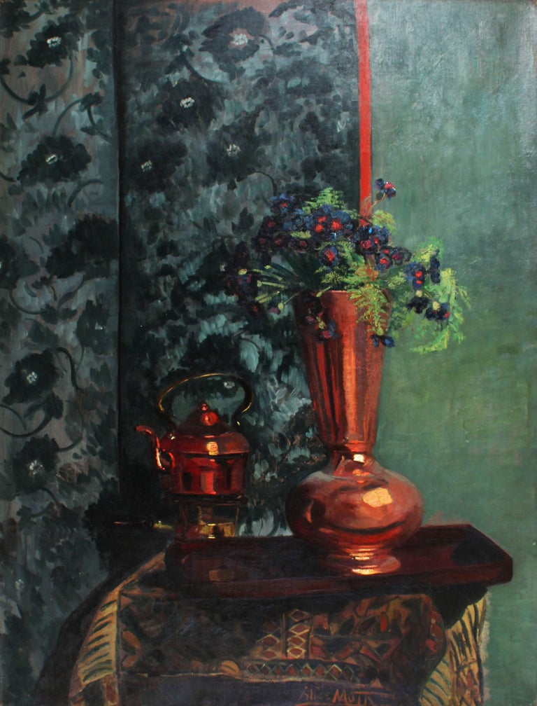 Alice Lolita Muth - Still Life with Copper Pot and Vase by Alice Lolita ...