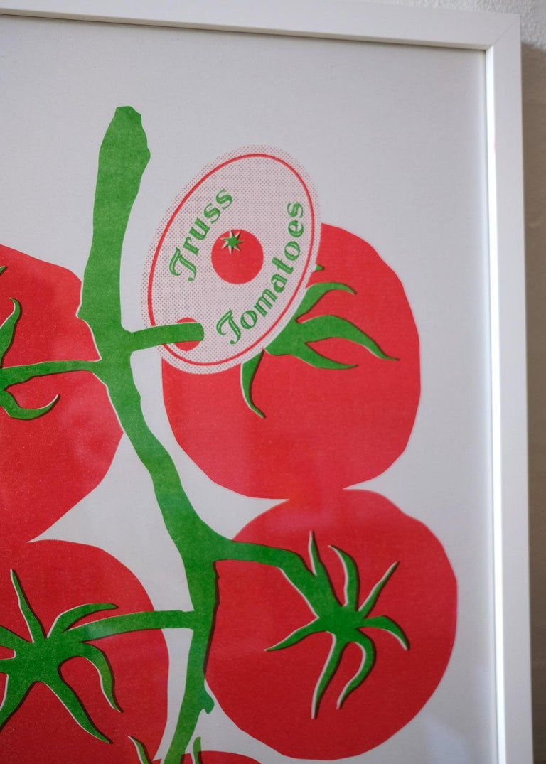 Alice Oehr - Truss Tomatoes Risograph Print For Sale at 1stDibs