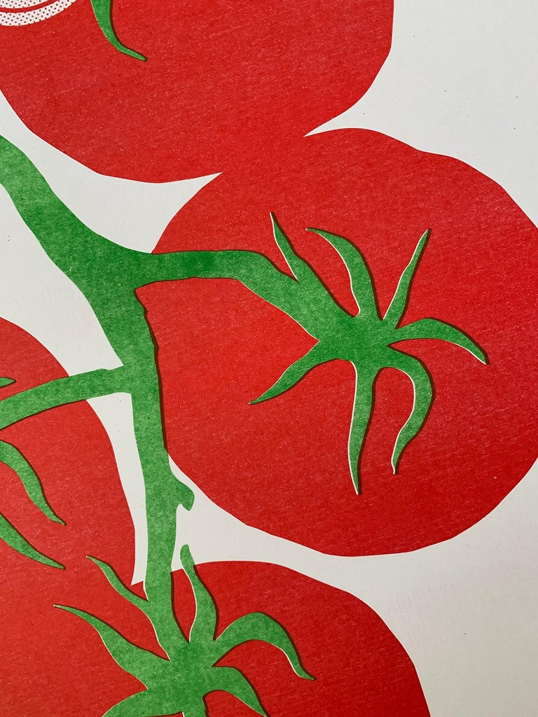 Alice Oehr - Truss Tomatoes Risograph Print For Sale at 1stDibs