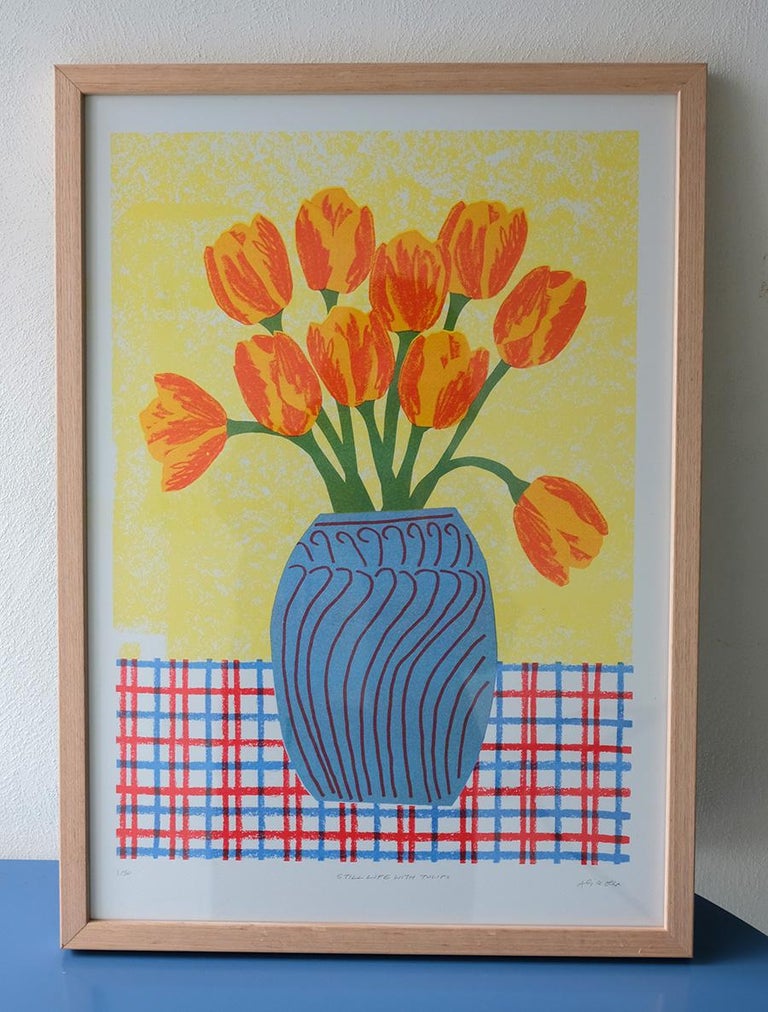 Alice Oehr - Tulips Still Life Collage – Risograph print For Sale at ...