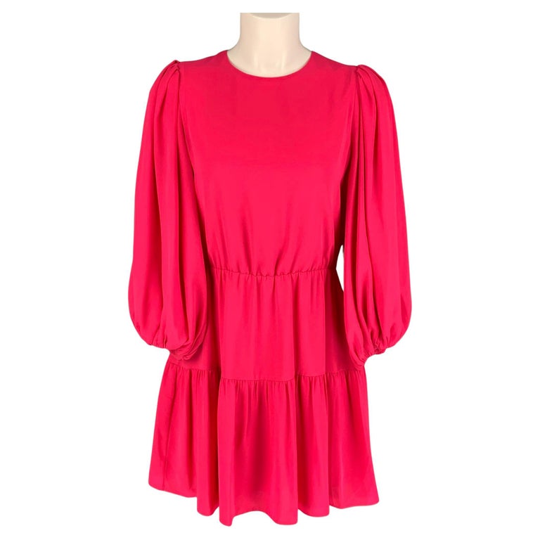 ALICE + OLIVIA Size 10 Pink Polyester Lurex A-Line Dress For Sale at ...