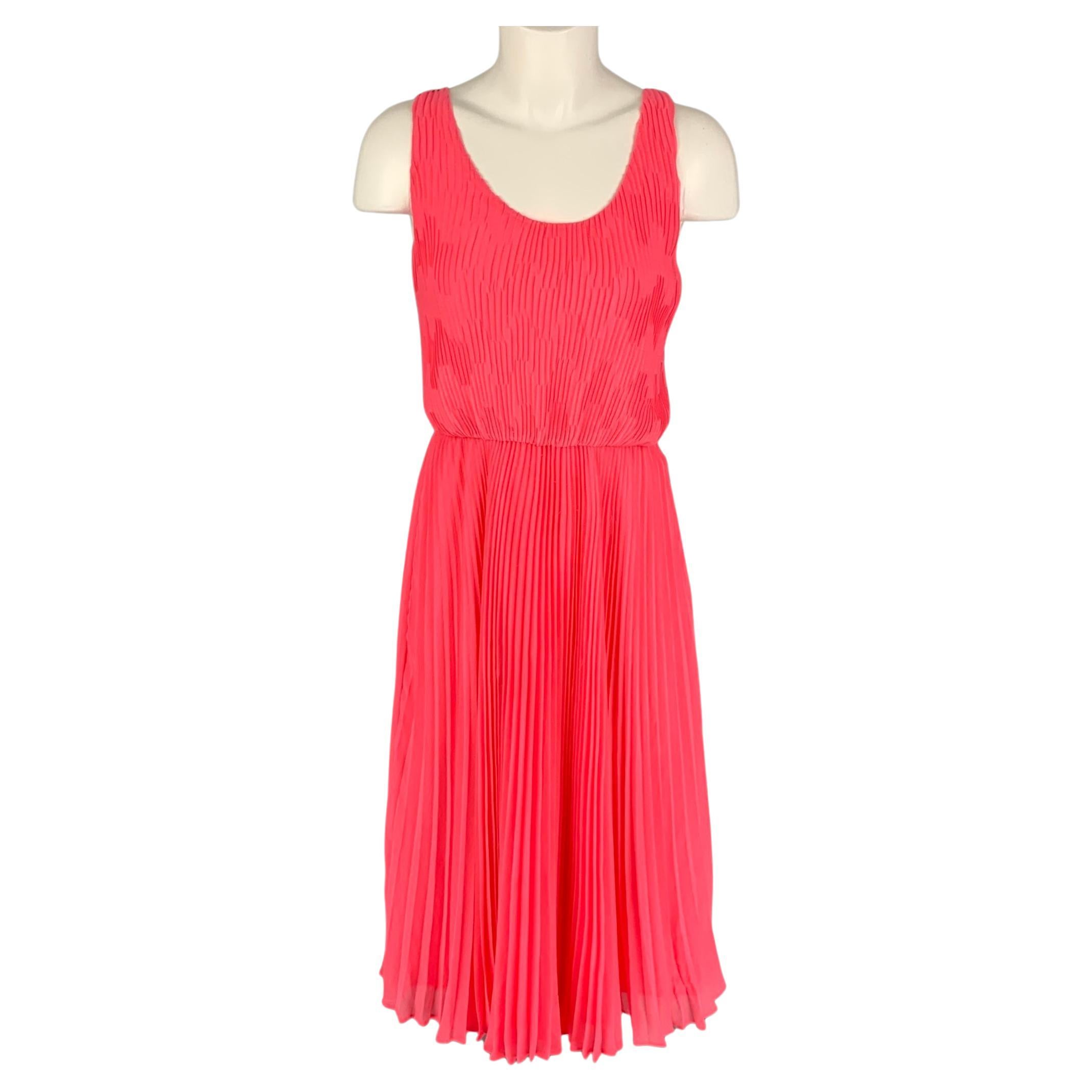 Pre Loved Alice And Olivia Womens Pink Sleeveless Floral Lace Maxi