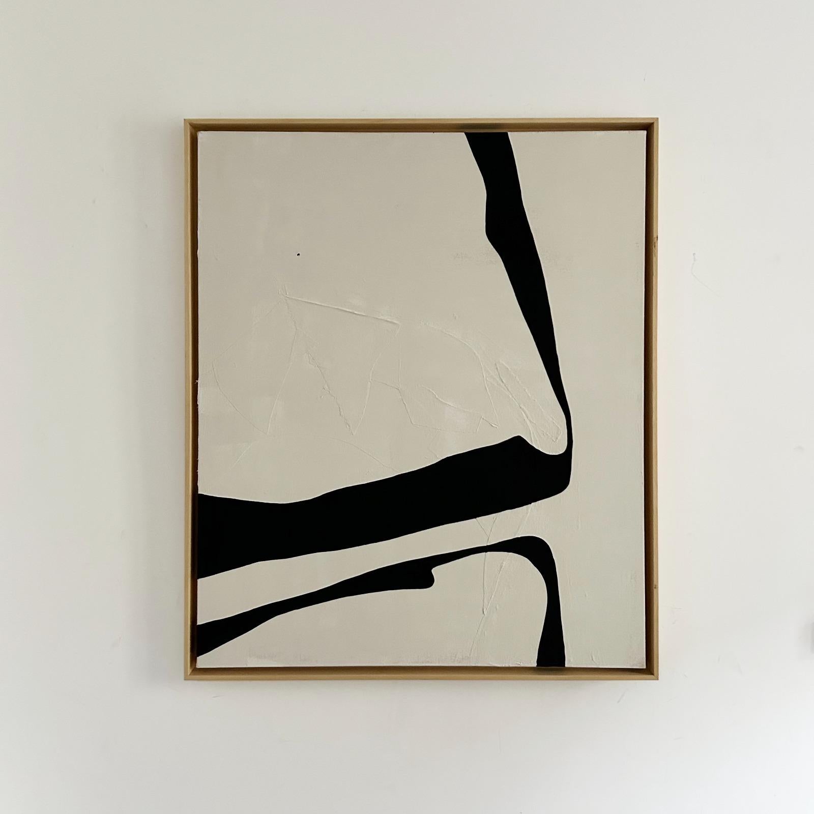 Alicia Gimeno - ABSTRACT Painting Minimal Black Lines Spanish Artist ...