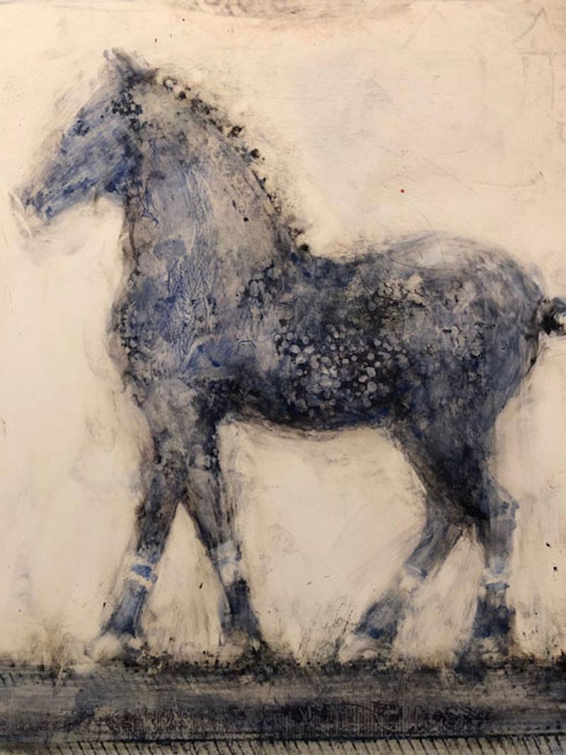 Alicia Rothman - Blue Horse at 1stDibs