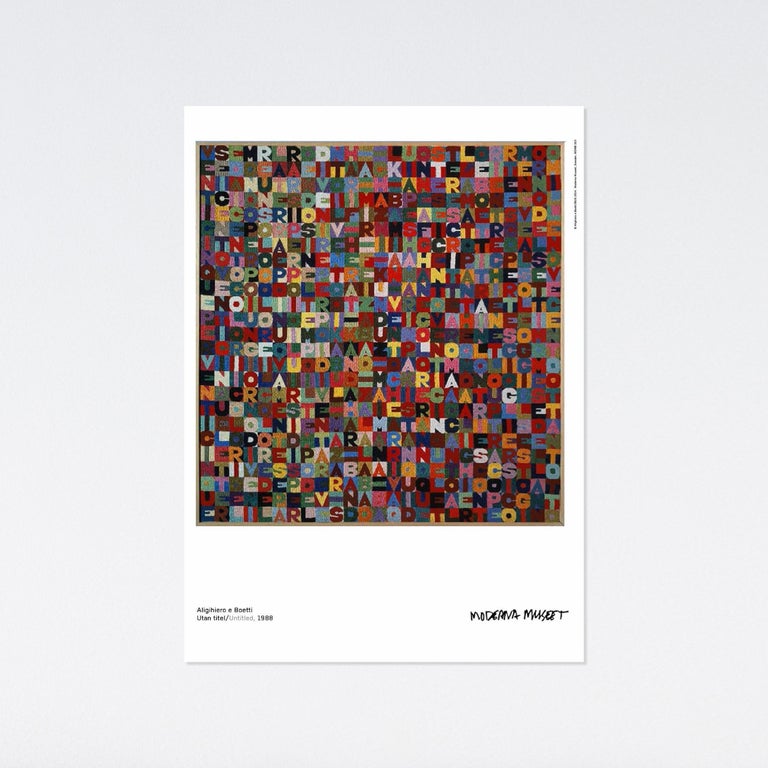 Alighiero Boetti, 2014 Museum Poster at 1stDibs