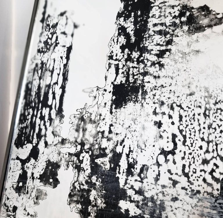 Alina Bisikirskaite - "I Will Tell The Night," Contemporary Mixed Media ...