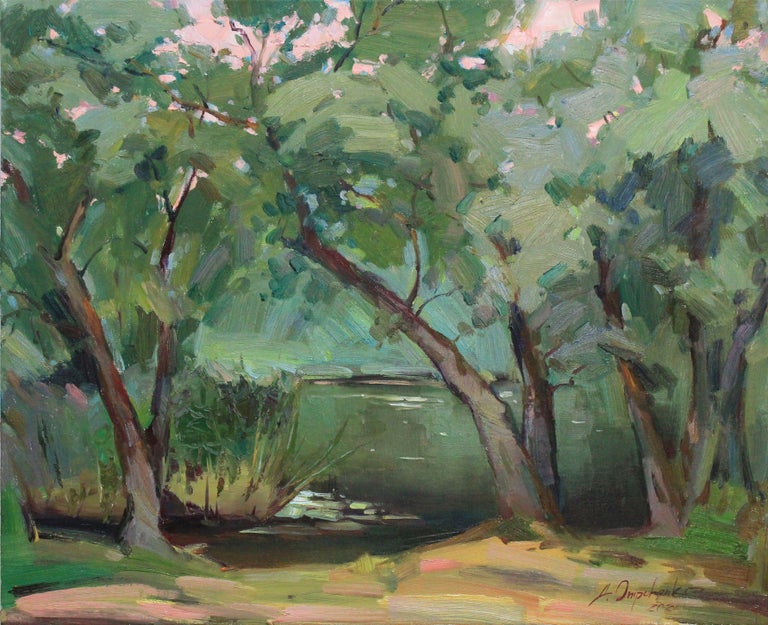 Alisa Onipchenko-Cherniakovska - "At the river", Painting, Oil on ...