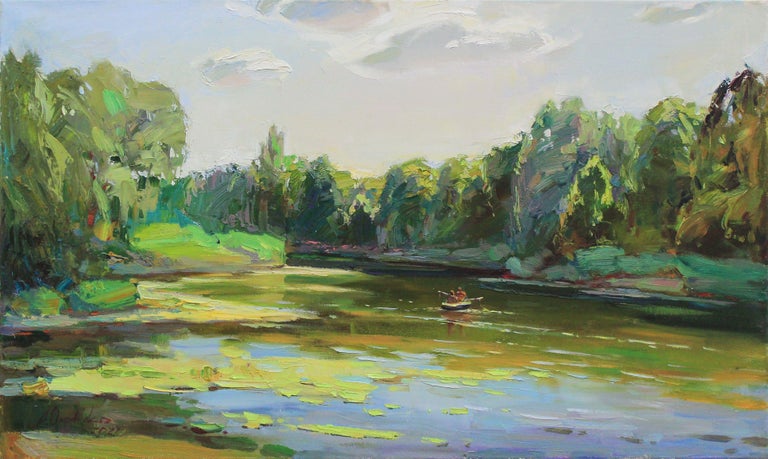 Alisa Onipchenko-Cherniakovska - "Boat ride", Painting, Oil on Canvas ...