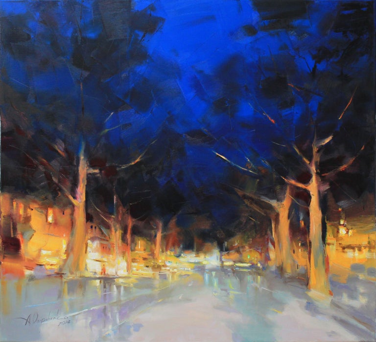 Alisa Onipchenko-Cherniakovska - "Evening mood", Painting, Oil on ...