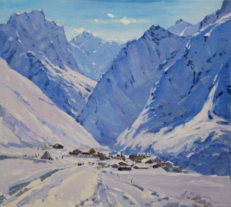 Alisa Onipchenko-Cherniakovska - In the snow, Painting, Oil on Canvas ...