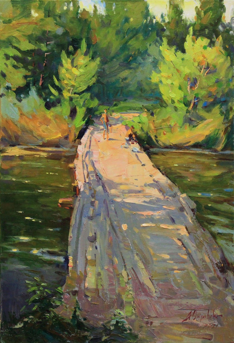 Alisa Onipchenko-Cherniakovska - "Summer evening", Painting, Oil on ...