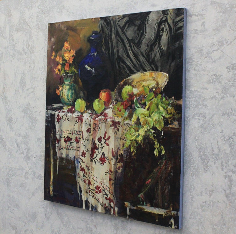 Alisa Onipchenko-Cherniakovska - "UKRAINIAN STILL LIFE", Painting, Oil on Canvas For Sale at 1stDibs