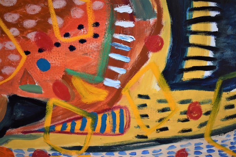 Alison Aplin - IS IT A HAM BONE original signed gesso oil paint acrylic ...