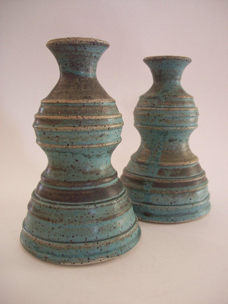 ALISON FENIAK - Mid Century Studio Pottery Candle Holders - Canada ...