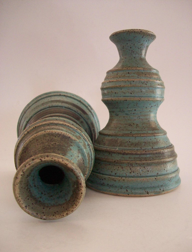 ALISON FENIAK - Mid Century Studio Pottery Candle Holders - Canada ...